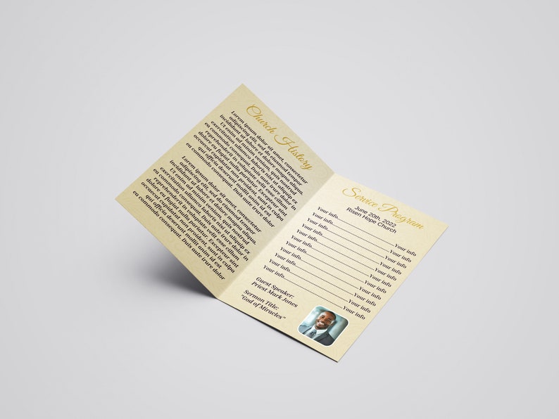 Pastor Appreciation Program, Pastor Appreciation Brochure, Church ...