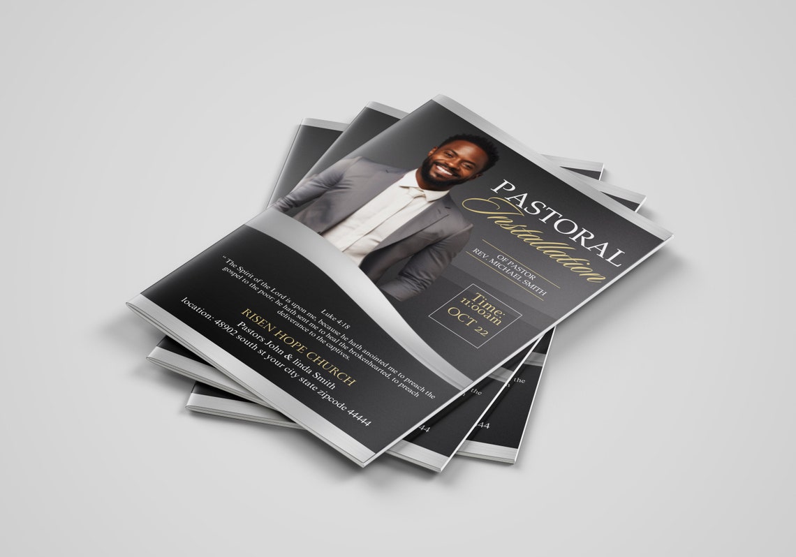 Pastoral Installation Service Brochure, Pastoral Installation Service ...