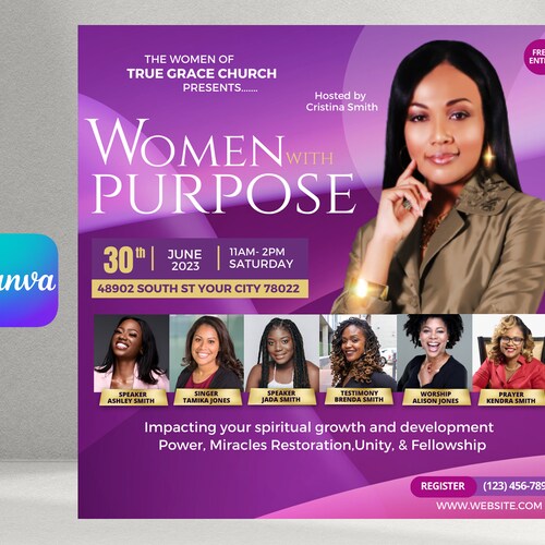 Women's Church Conference Flyer - Etsy