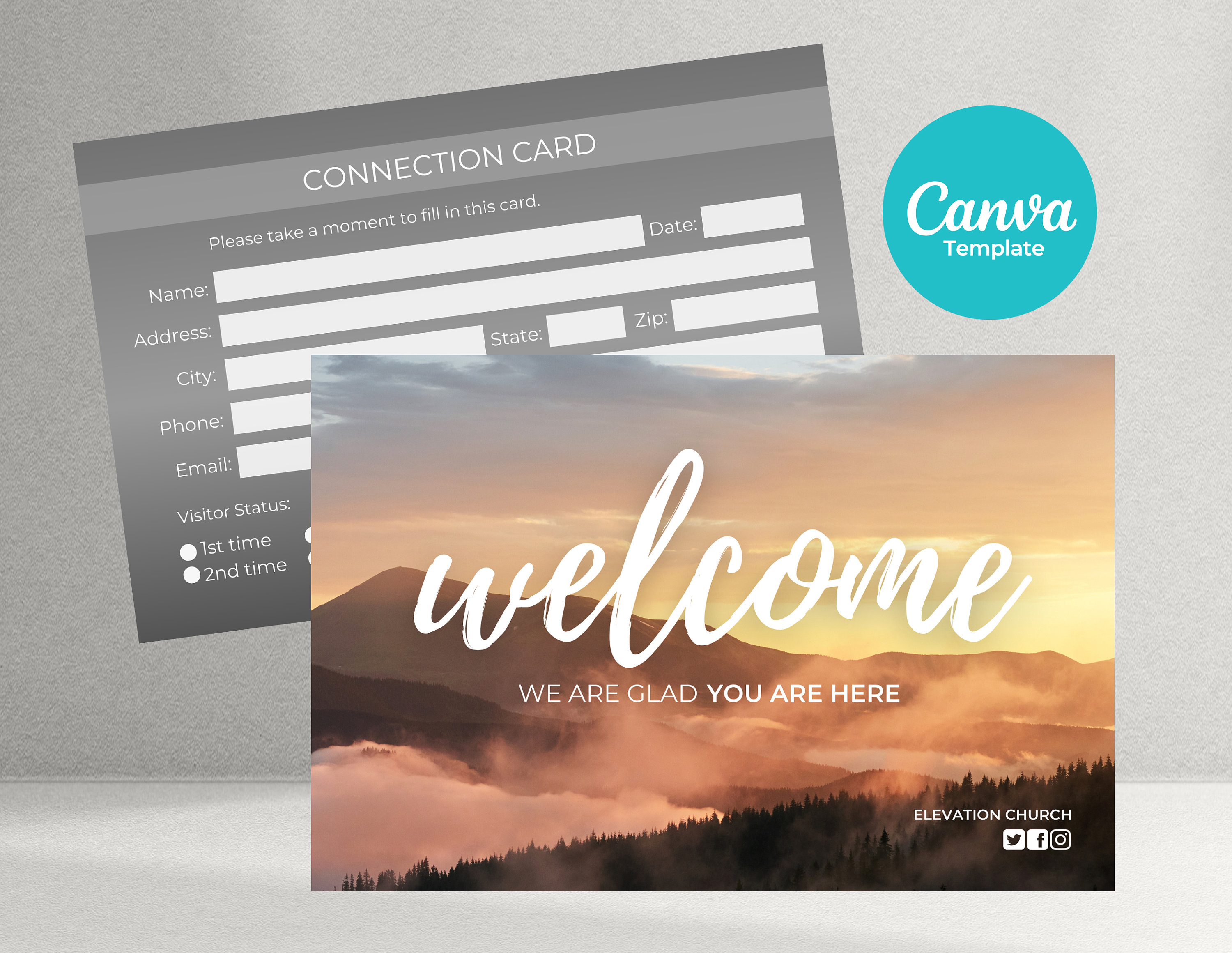 Church Connection Card - Etsy