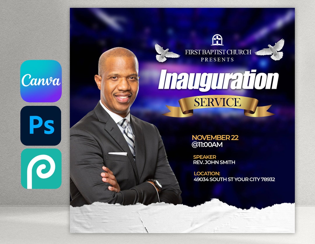 Church Inauguration Flyer - Etsy