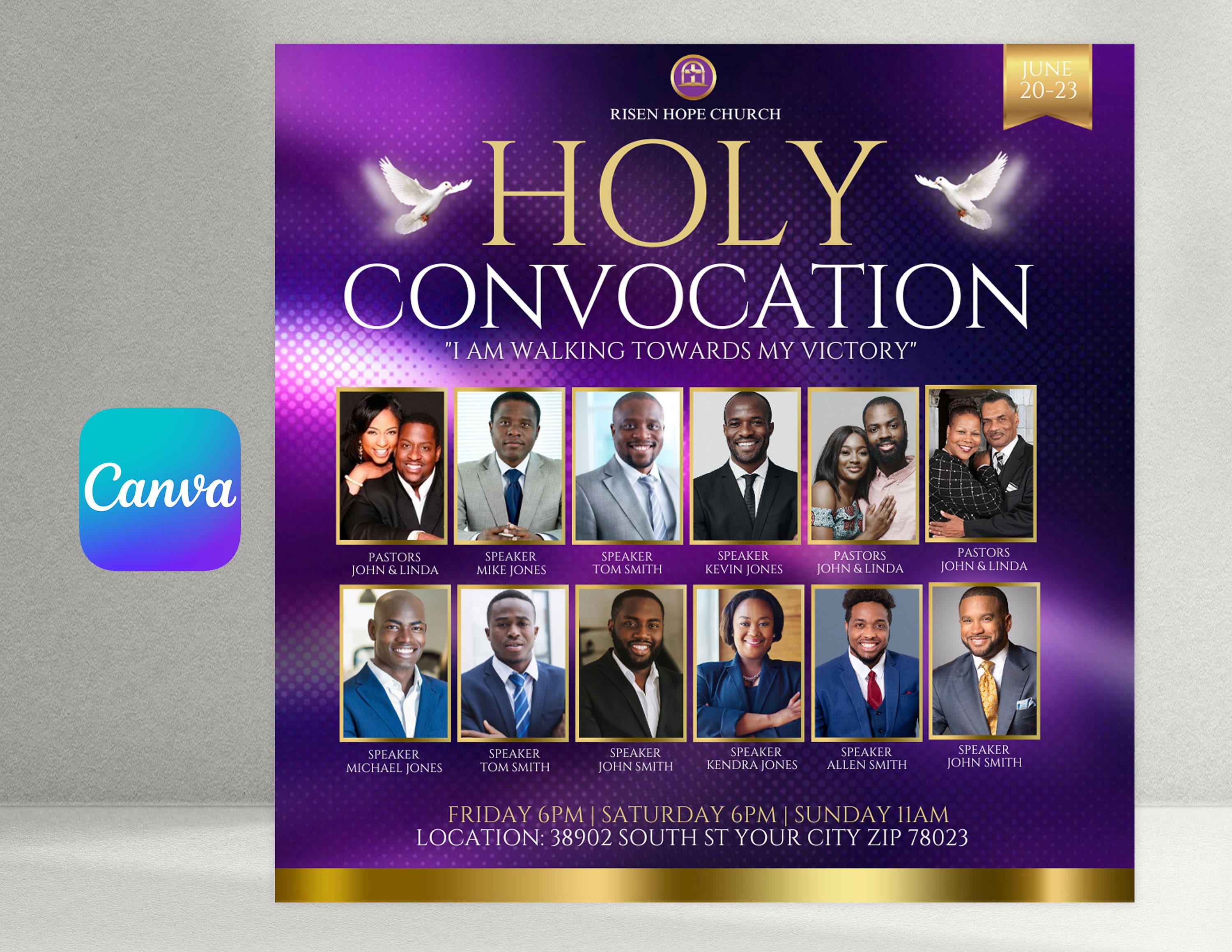Holy Convocation Church Flyer, Church Flyer - Etsy