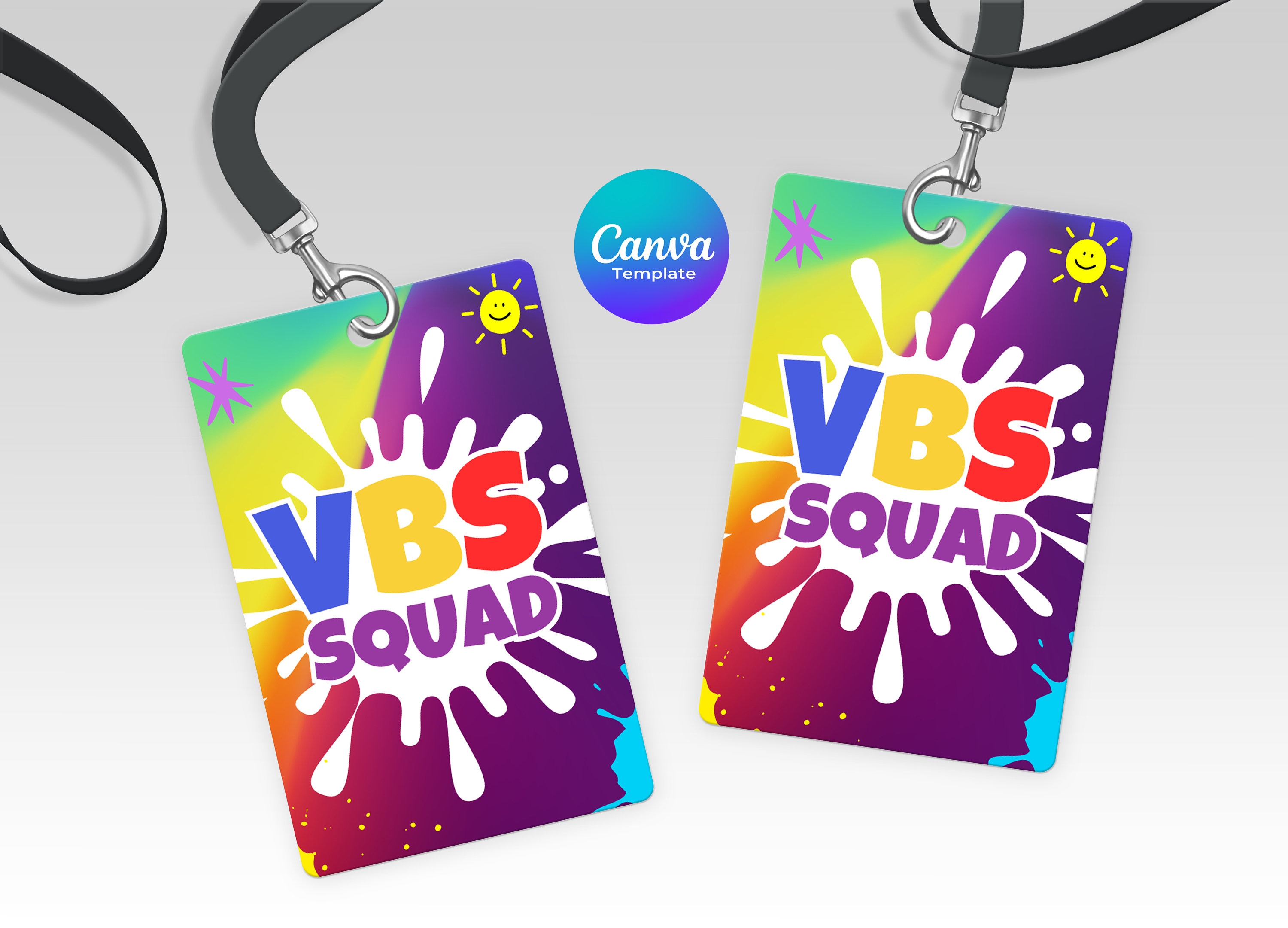 Vacation Bible School Badge Template, VBS Badge, VBS Volunteer Badge ...