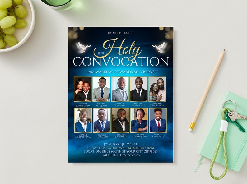 Holy Convocation Church Flyer, Church Flyer - Etsy
