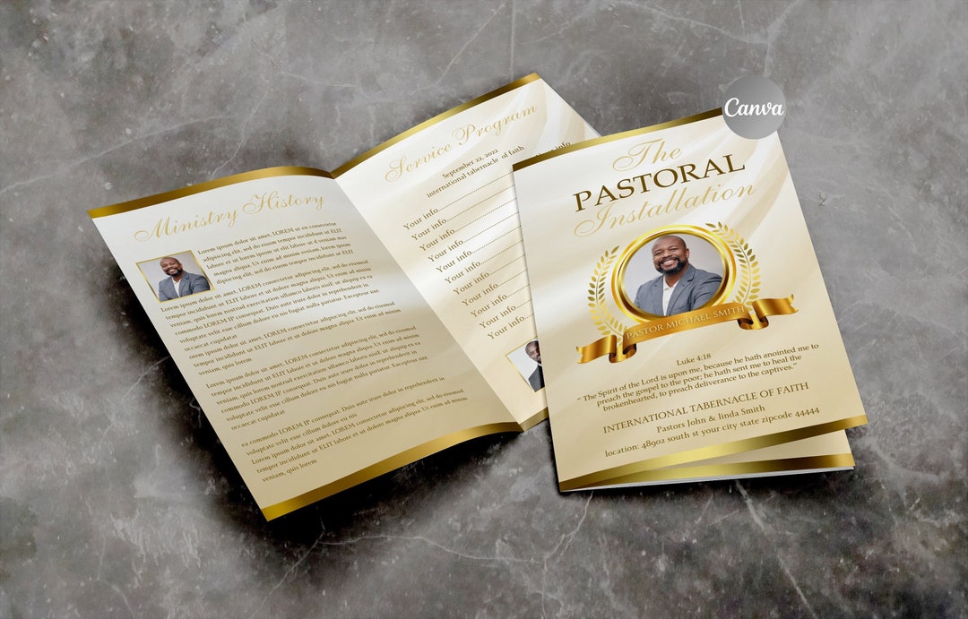 Pastoral Installation Service Brochure, Pastoral Installation Service ...