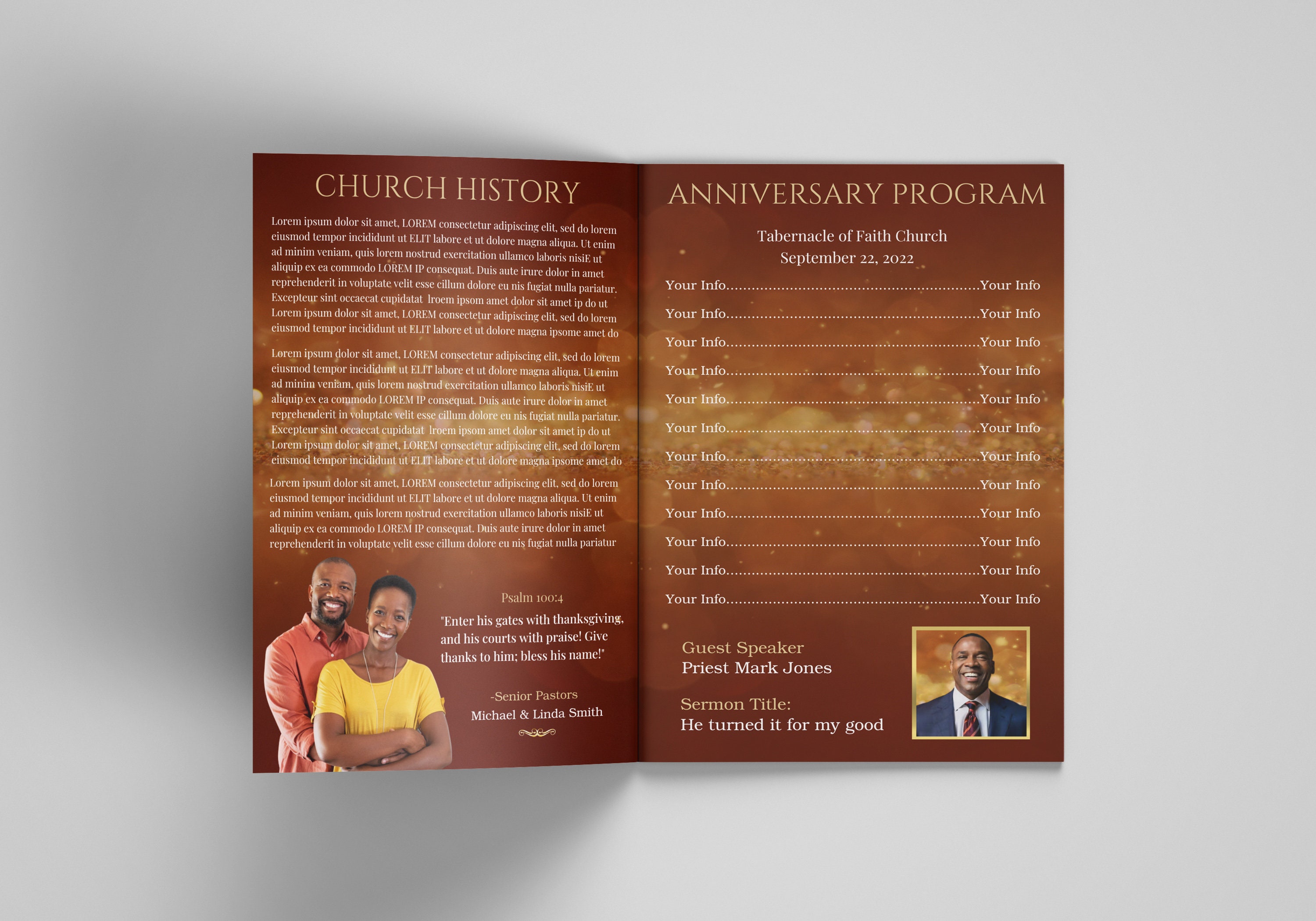 Church Anniversary Program, Pastoral Anniversary Program, Church ...
