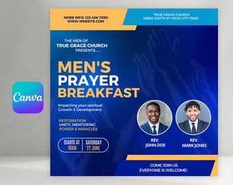 Prayer Breakfast Flyer Template - Etsy