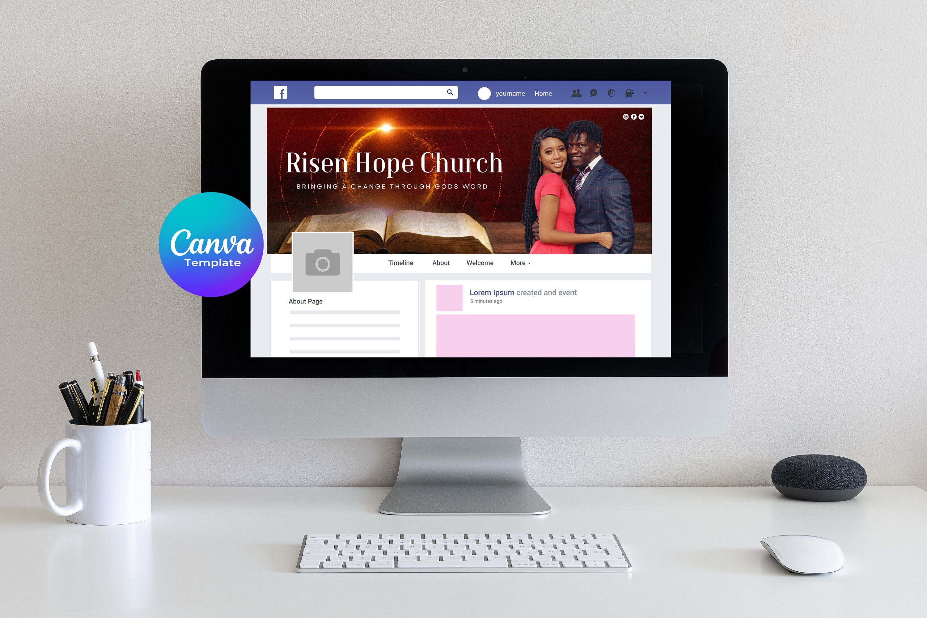 Church Facebook Cover Template - Etsy