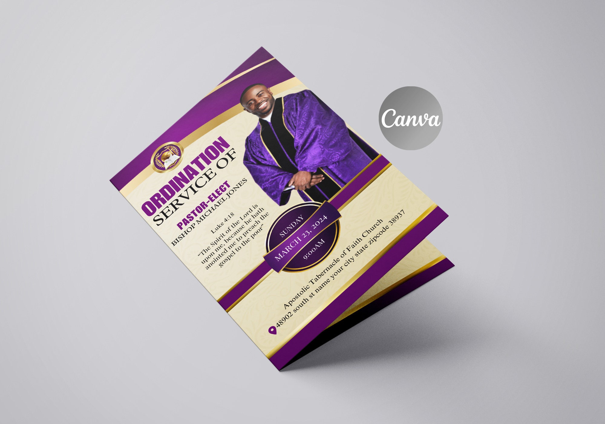 Ordination Service Brochure Program, Pastoral Installation Brochure ...