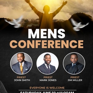 Mens Conference Flyer - Etsy