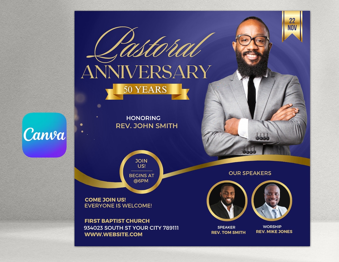 Church Pastoral Anniversary Flyer, Church Flyer - Etsy Church Pastoral Anniversary Flyer, Church Flyer - Etsy
