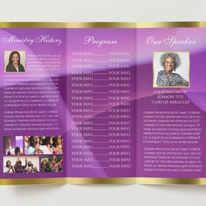 Womens Church Conference Program Template, Womens Church Conference ...