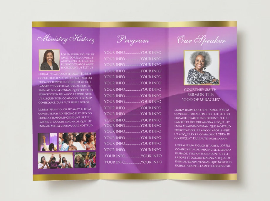 Womens Church Conference Program Template, Womens Church Conference ...