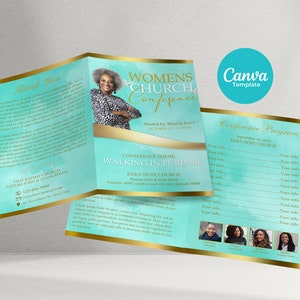 Womens Church Conference Brochure, Womens Church Conference Program - Etsy