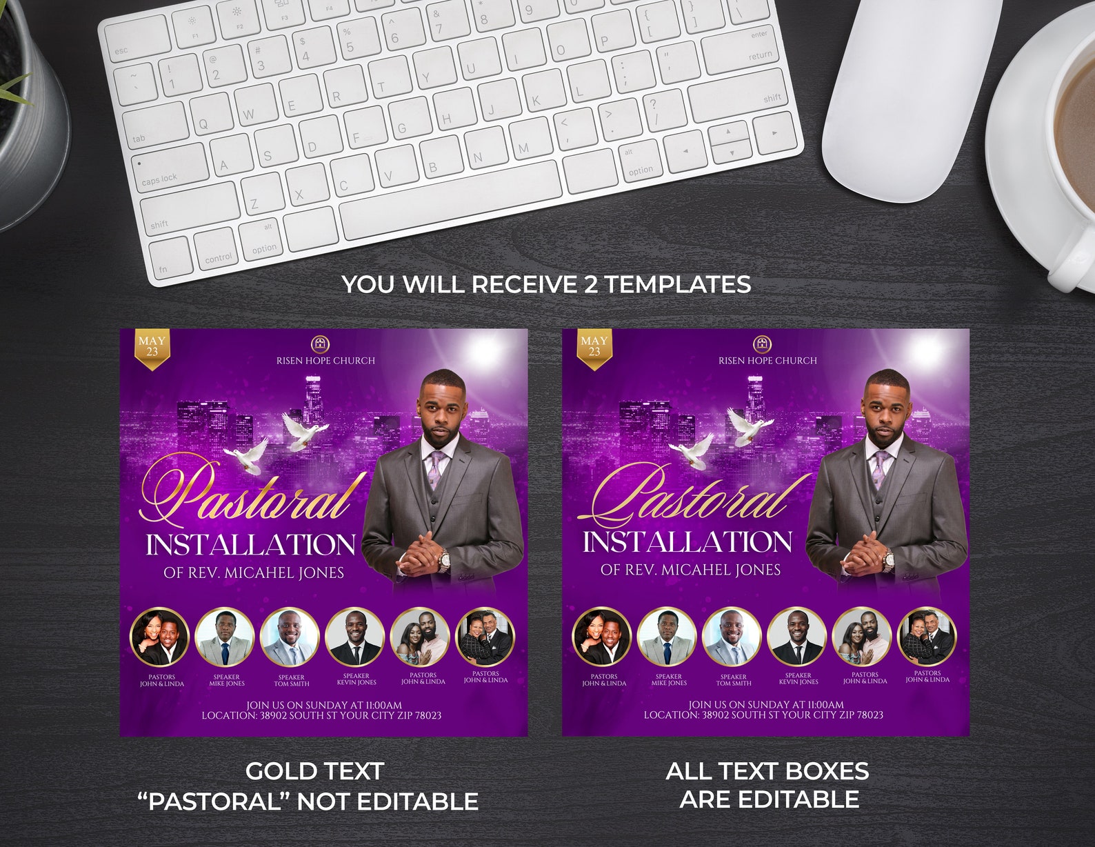 Pastoral Installation Church Flyer, Church Flyer - Etsy