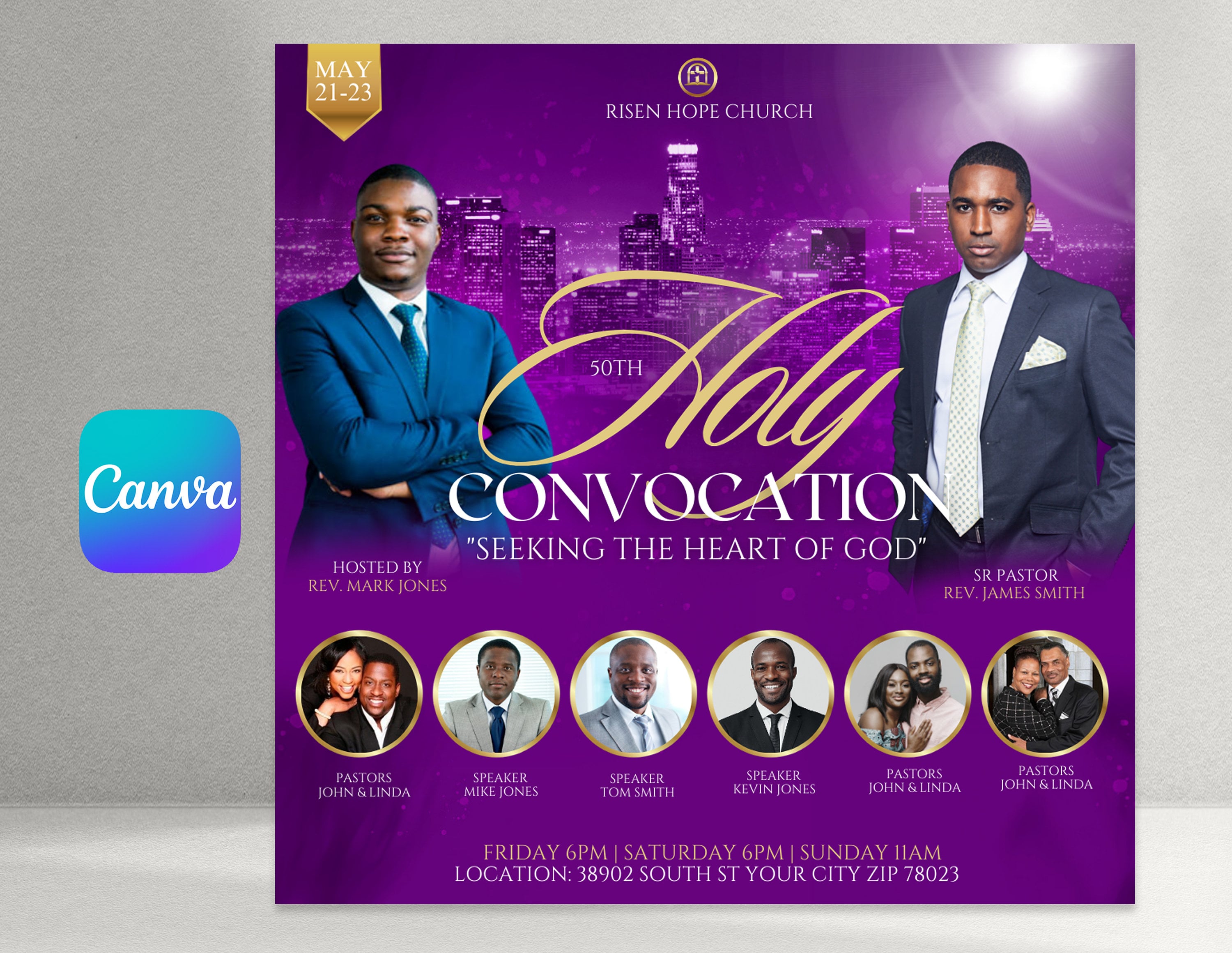 Holy Convocation Church Flyer, Church Flyer - Etsy