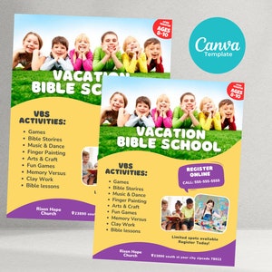 Vacation Bible School Flyer, VBS Flyer, Church Flyer - Etsy