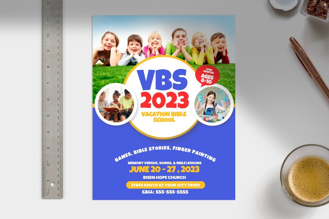 Vacation Bible School Flyer, VBS Flyer, Church Flyer - Etsy
