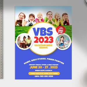 Vacation Bible School Flyer, VBS Flyer, Church Flyer - Etsy