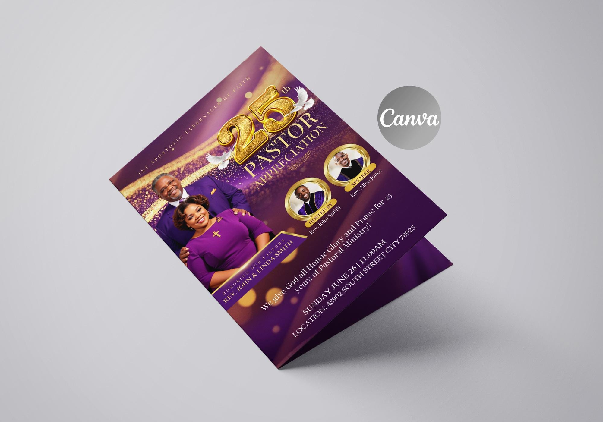 Pastor Appreciation Program, Church Anniversary Program - Etsy