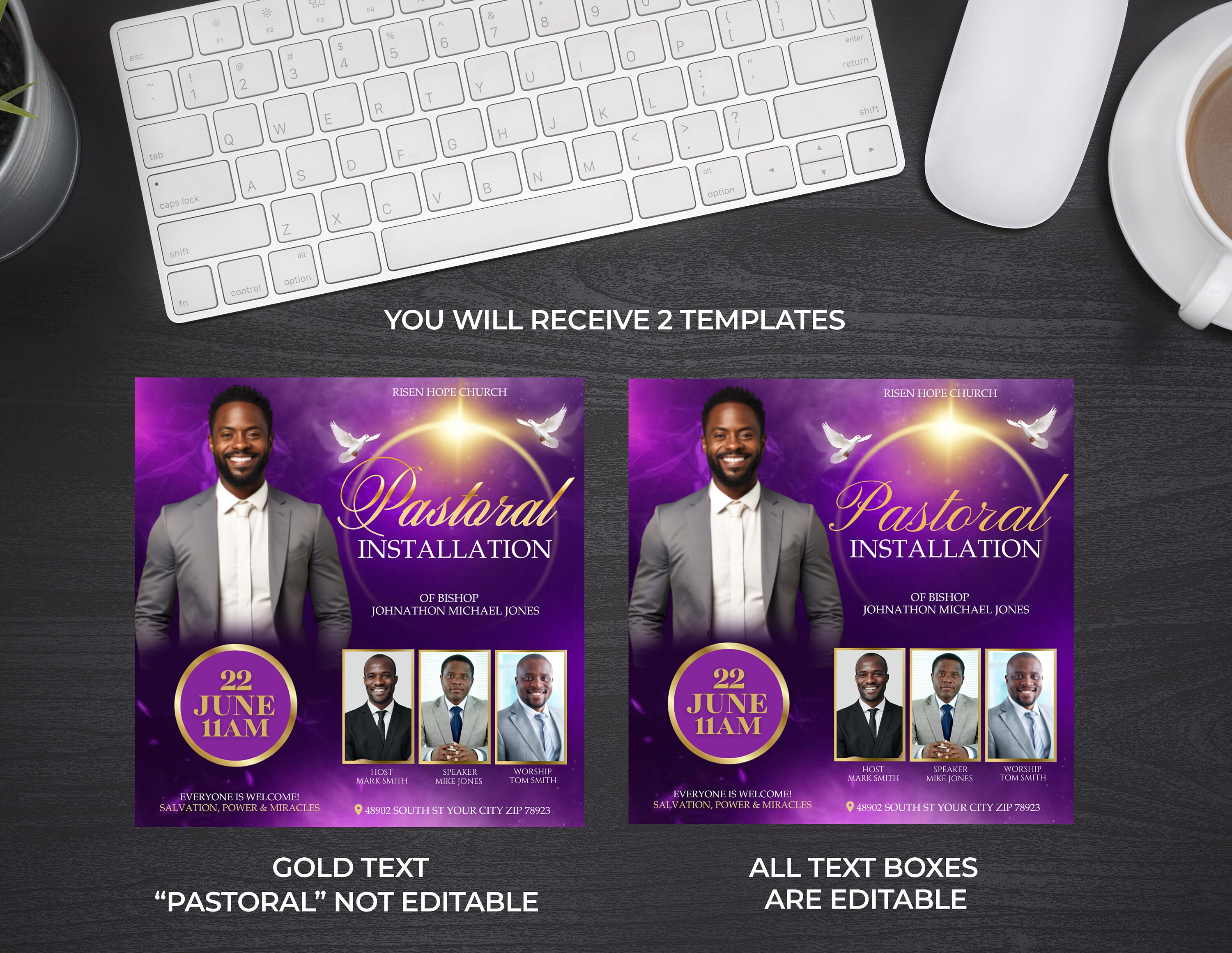 Pastoral Installation Church Flyer, Church Flyer - Etsy