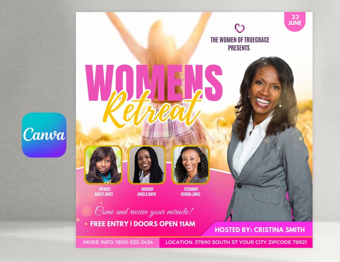 Womens Retreat Church Flyer - Etsy