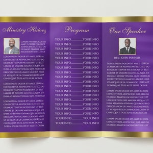 Pastoral Installation Program Trifold Brochure Template - Etsy