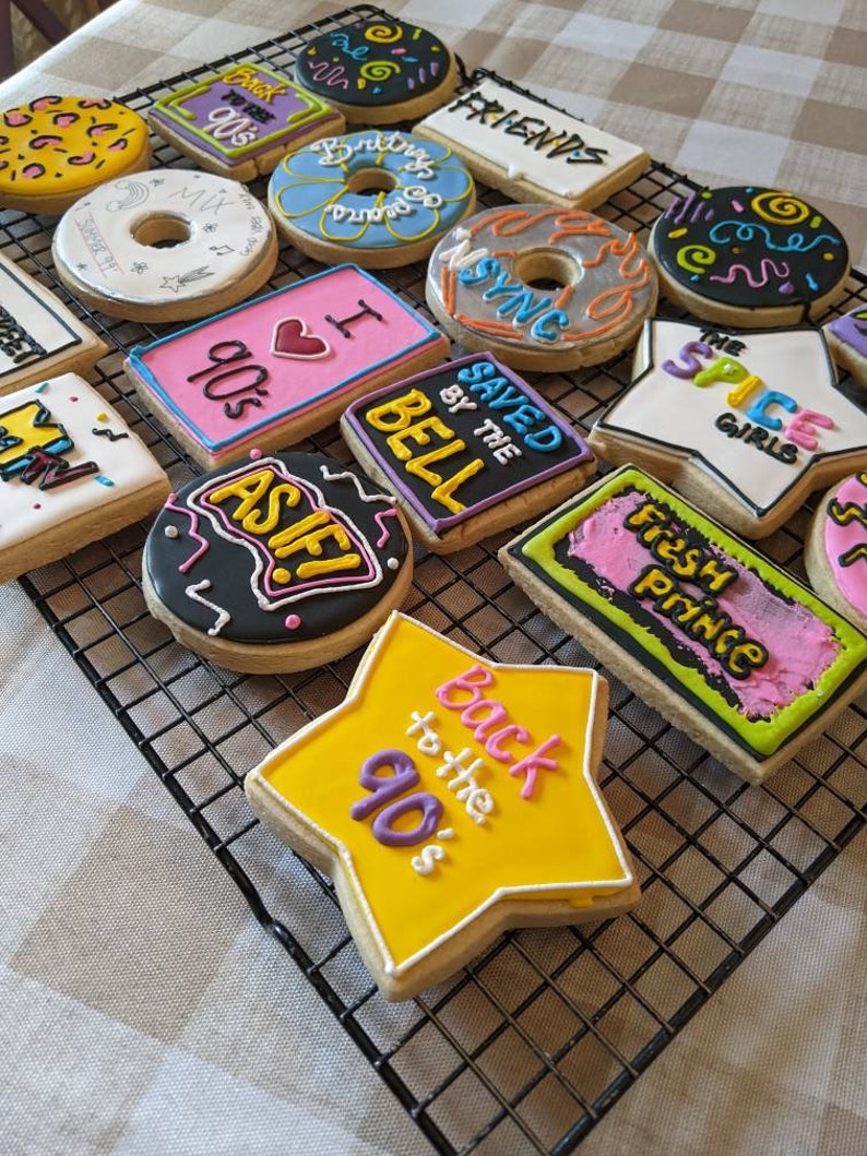 90's Theme Cookie Set - Etsy