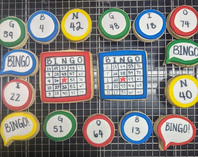 BINGO Cookie Set - Etsy
