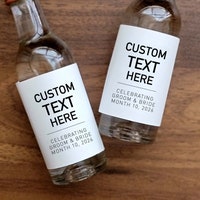 50ml Mini Bottle Label Template Svg, Mini Liquor Label Template, Mini ...