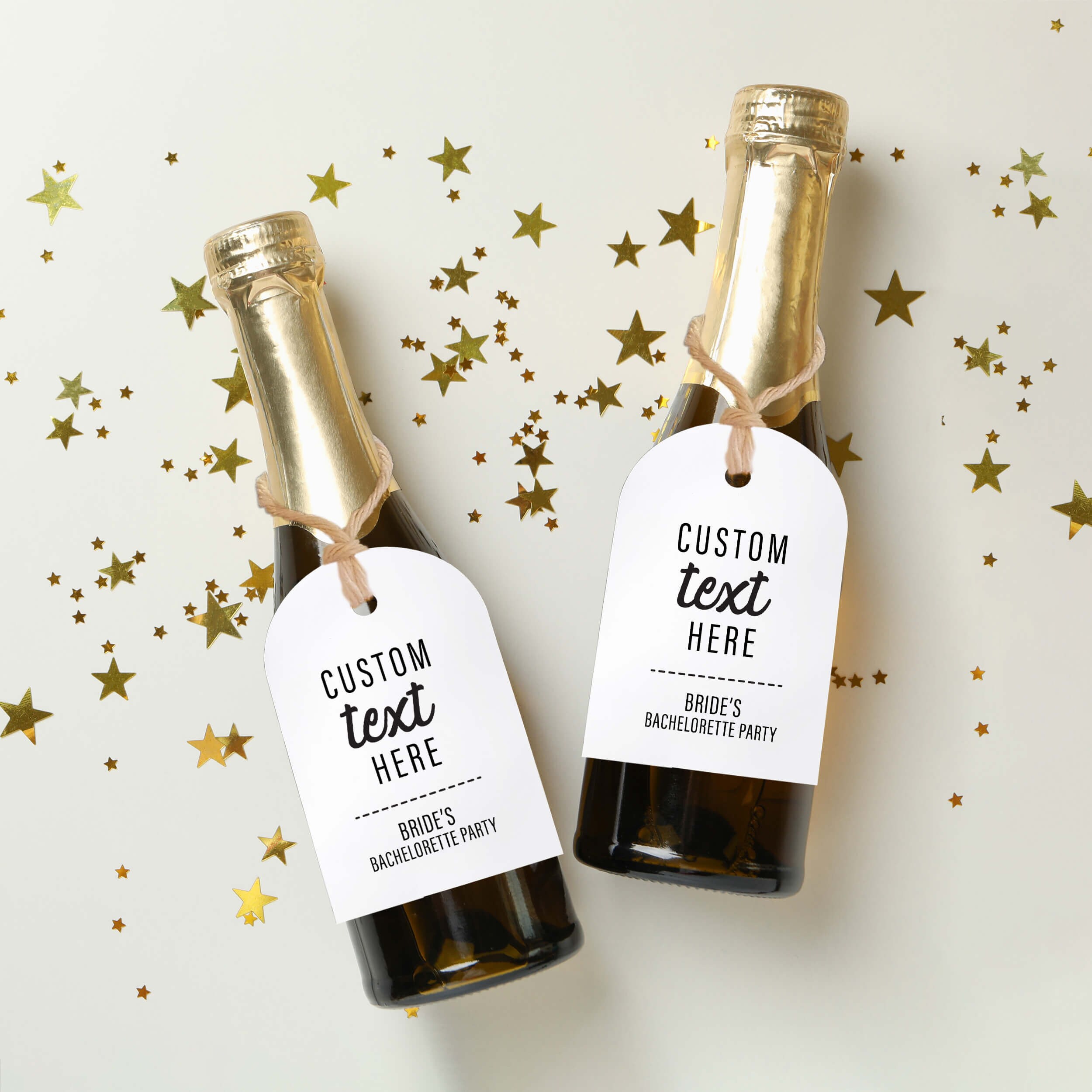 Custom Mini-alcohol Bottle Tags for Bachelorette or Bachelor Parties ...