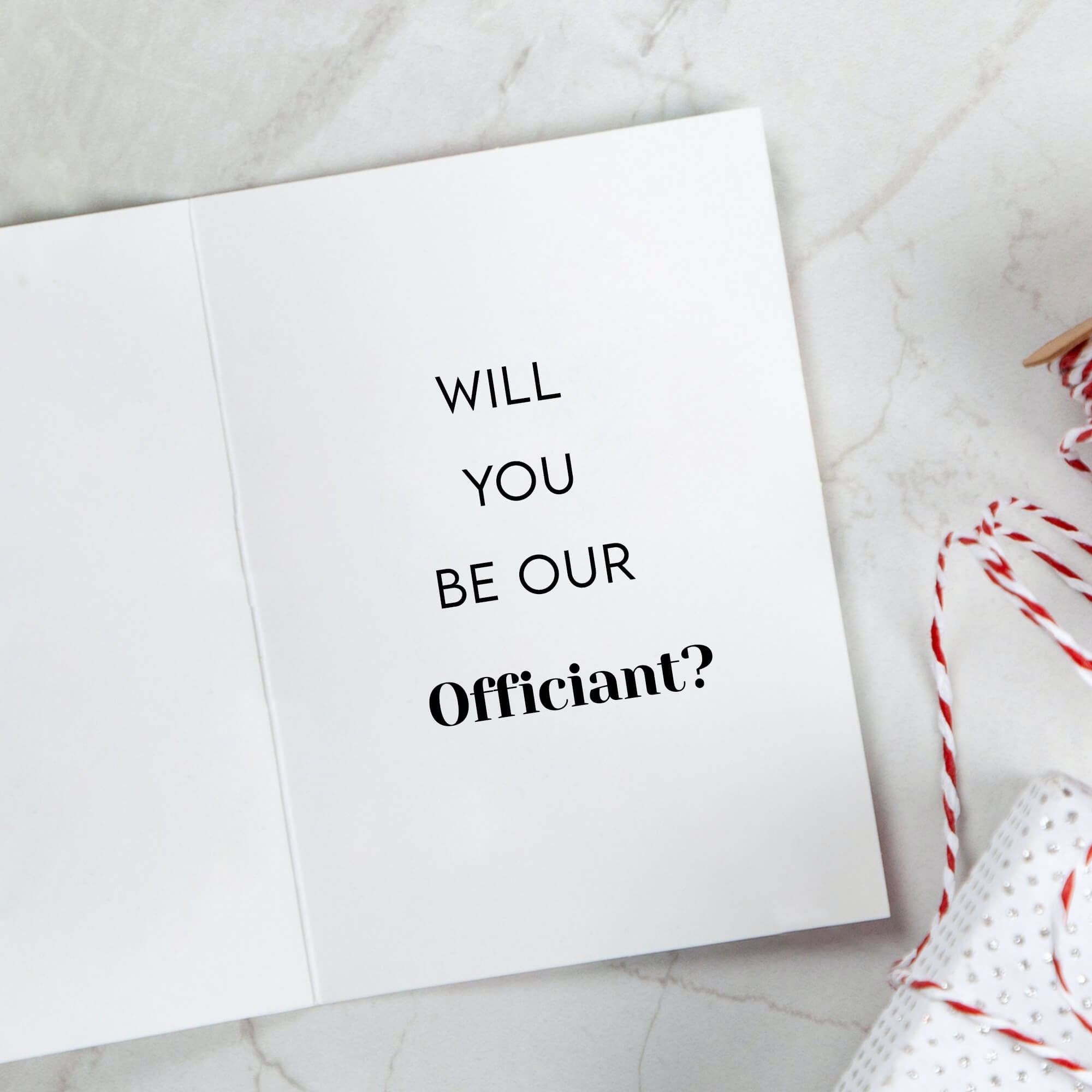 Officiant Proposal Card-will You Be Our Officiant Wedding - Etsy