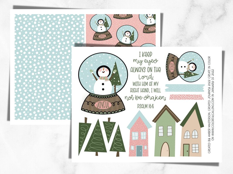 Bible Journaling Printable | Psalms Printable, Winter Bible Journaling ...