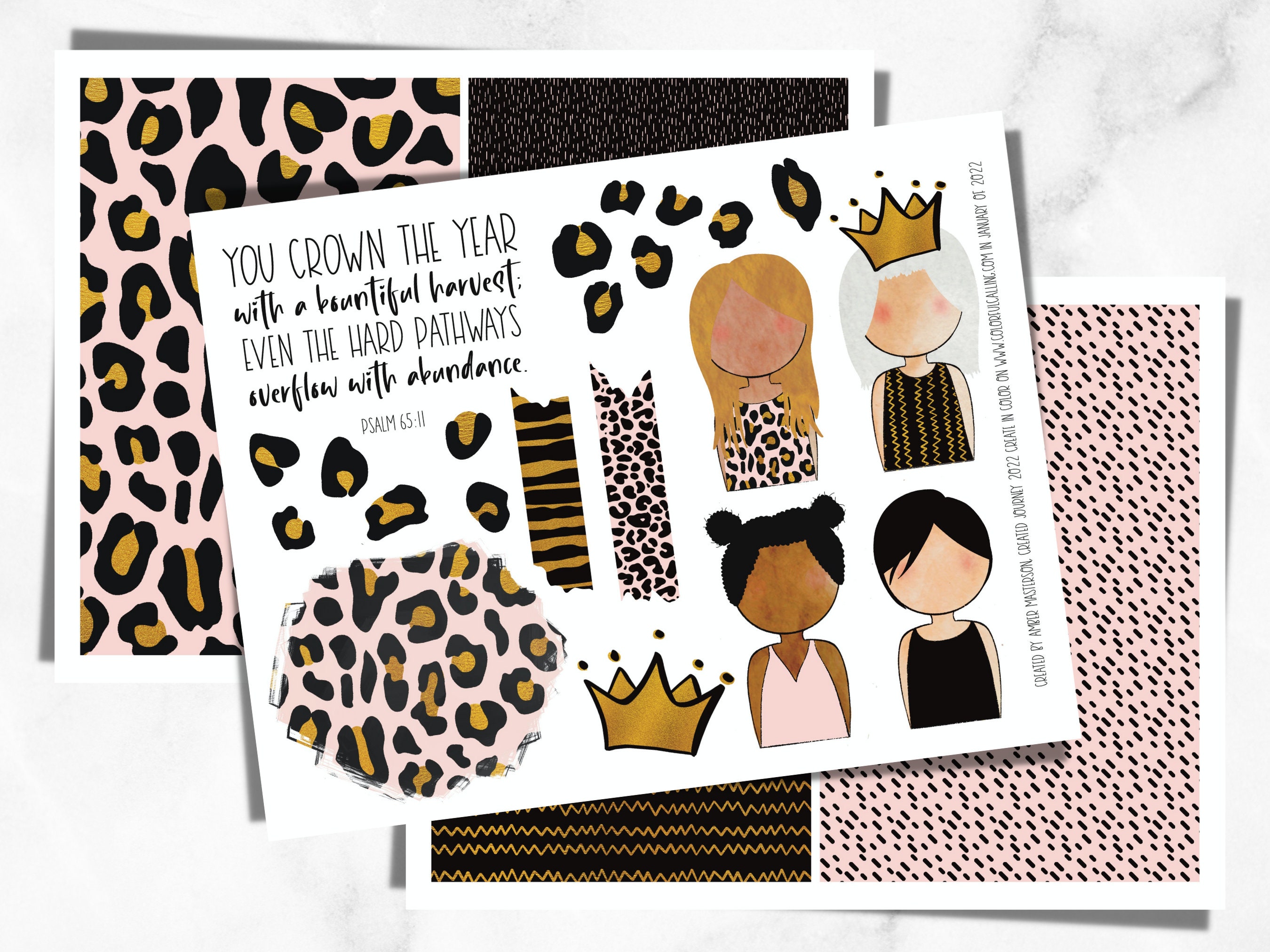 Bible Journaling Printable | Psalms Printable, Leopard Bible Journaling ...