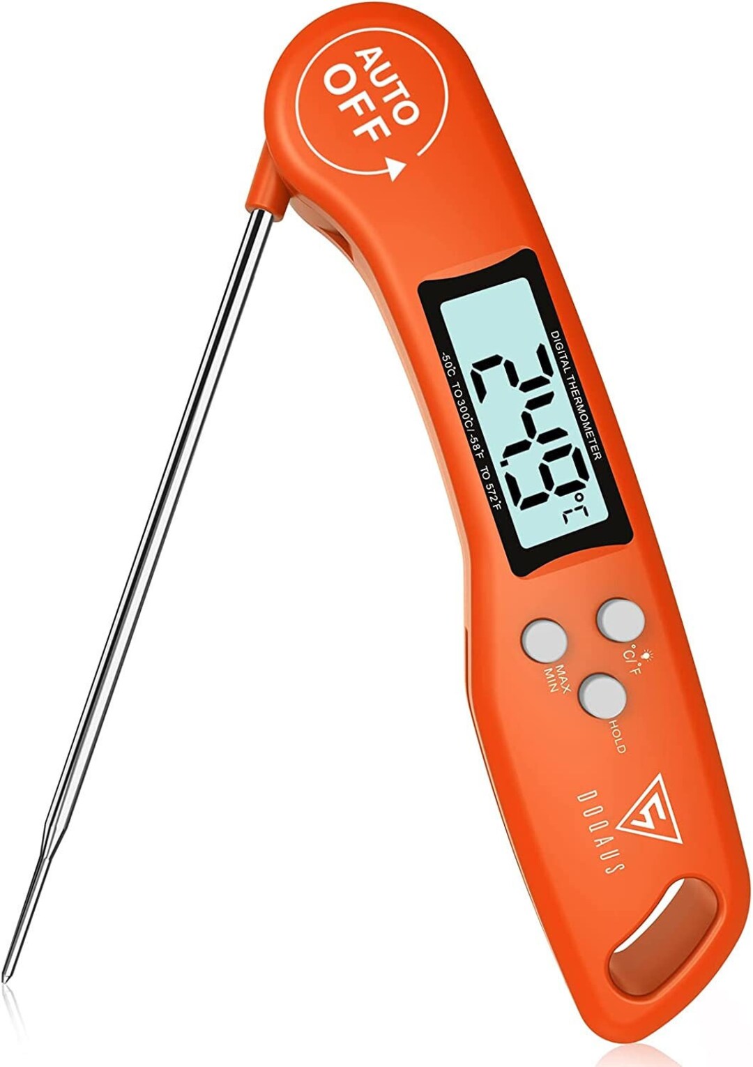 Digital Food Thermometer Backlight LCD Screen Foldable Long - Etsy