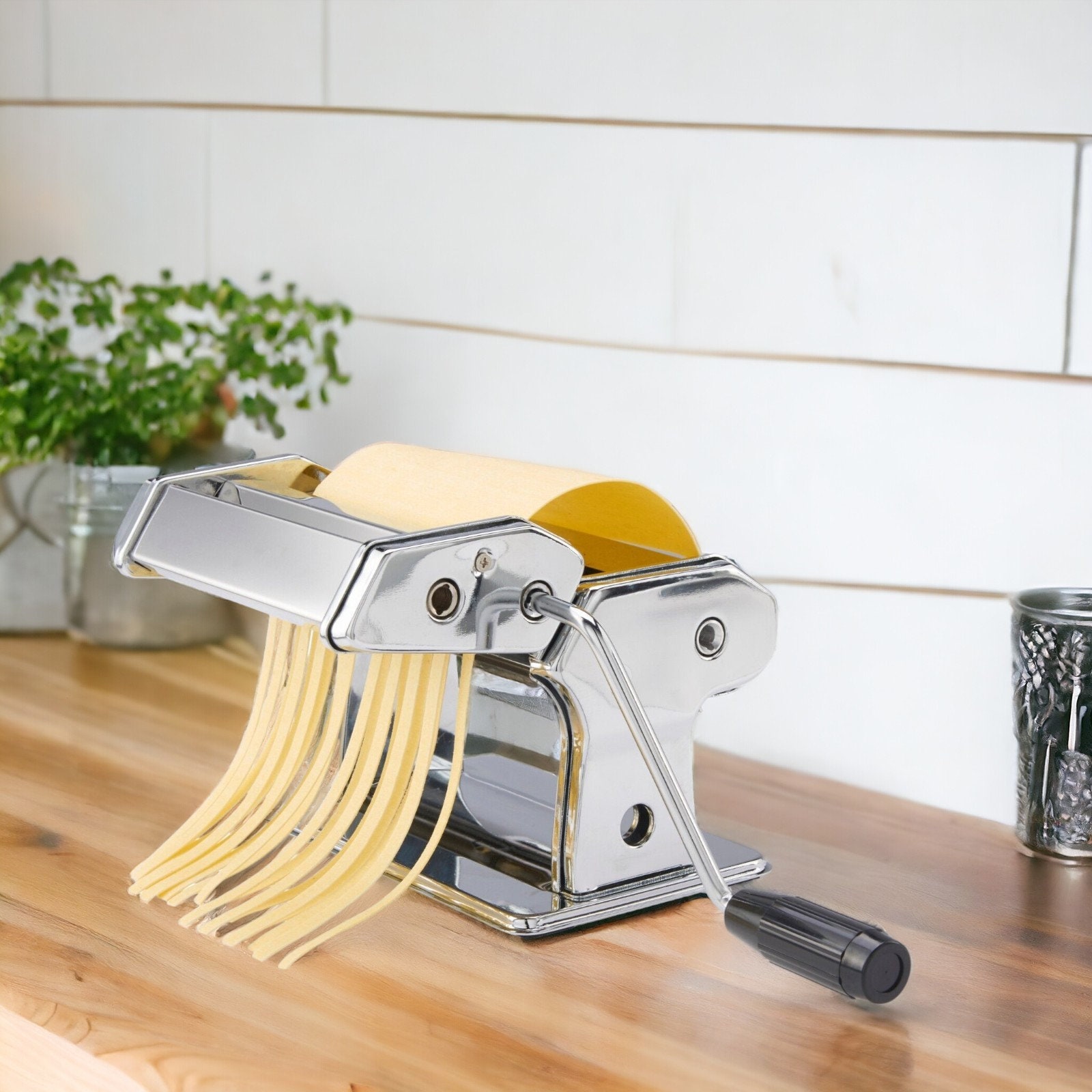 Pasta Machine Roller Pasta With Pasta Roller With Clamp & Measuring Tool Manual Machine for ...