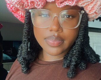 Crochet Ruffle Edge Hat crochet Ruffled Hat Summer Hat Ruffle Hat Brown ...