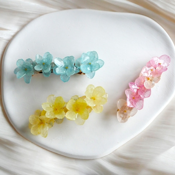 Hydrangea Hair Clip - Etsy