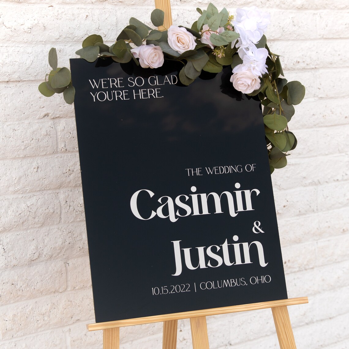 Acrylic Wedding Sign Welcome Signs V1 Vertical - Etsy