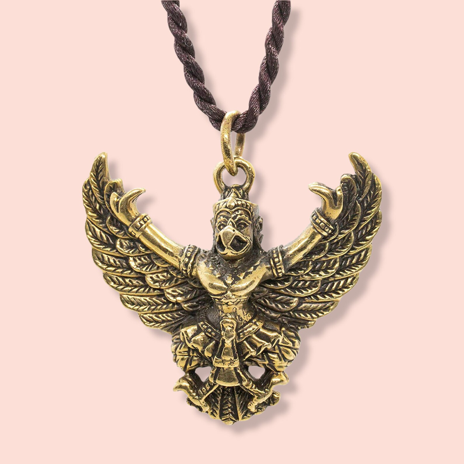 Buddha Talisman Powerful Garuda Bird Pendant Necklace Thai Amulet ...