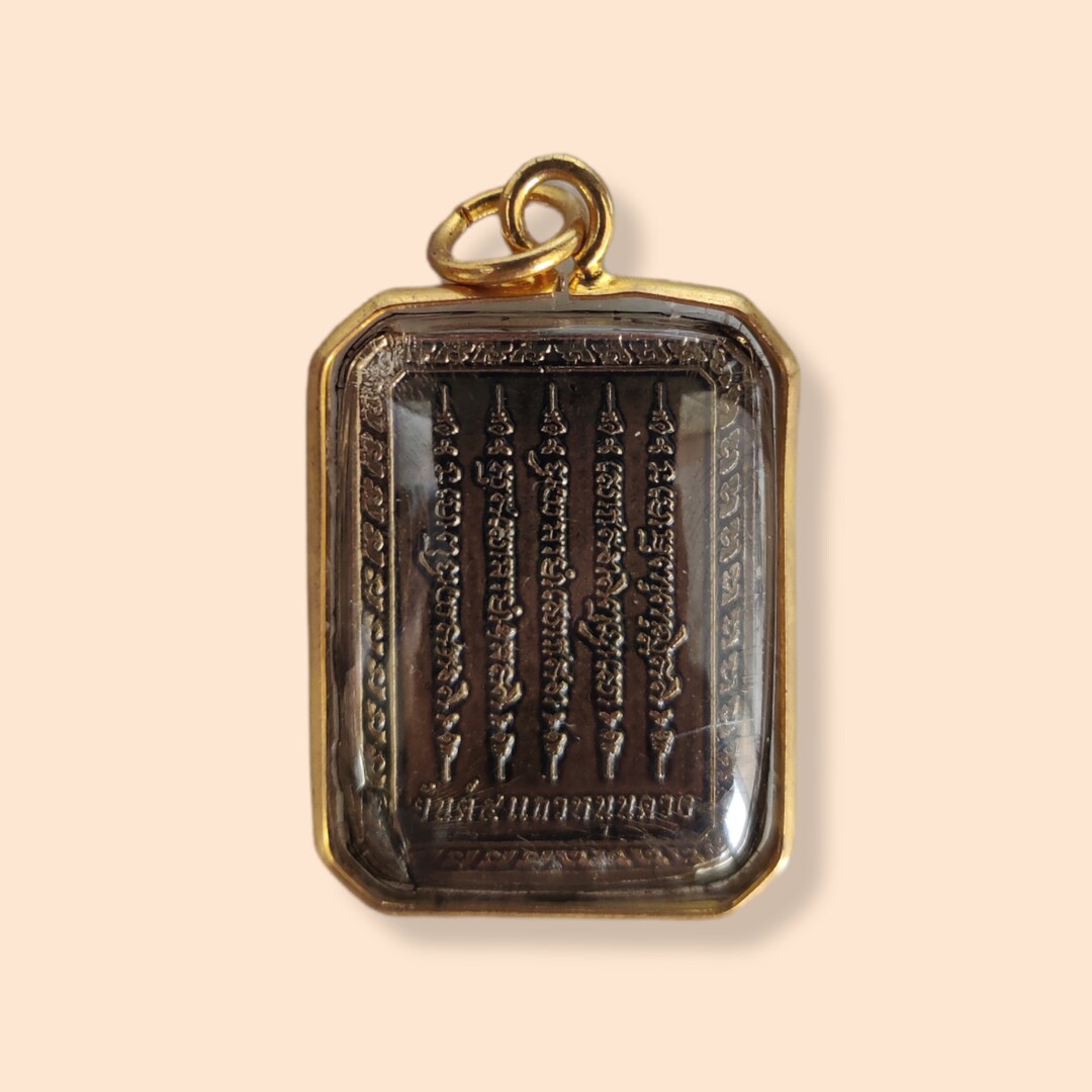Buddha Talisman Five Lines Thai Amulet Protection Life Talisman Sak ...