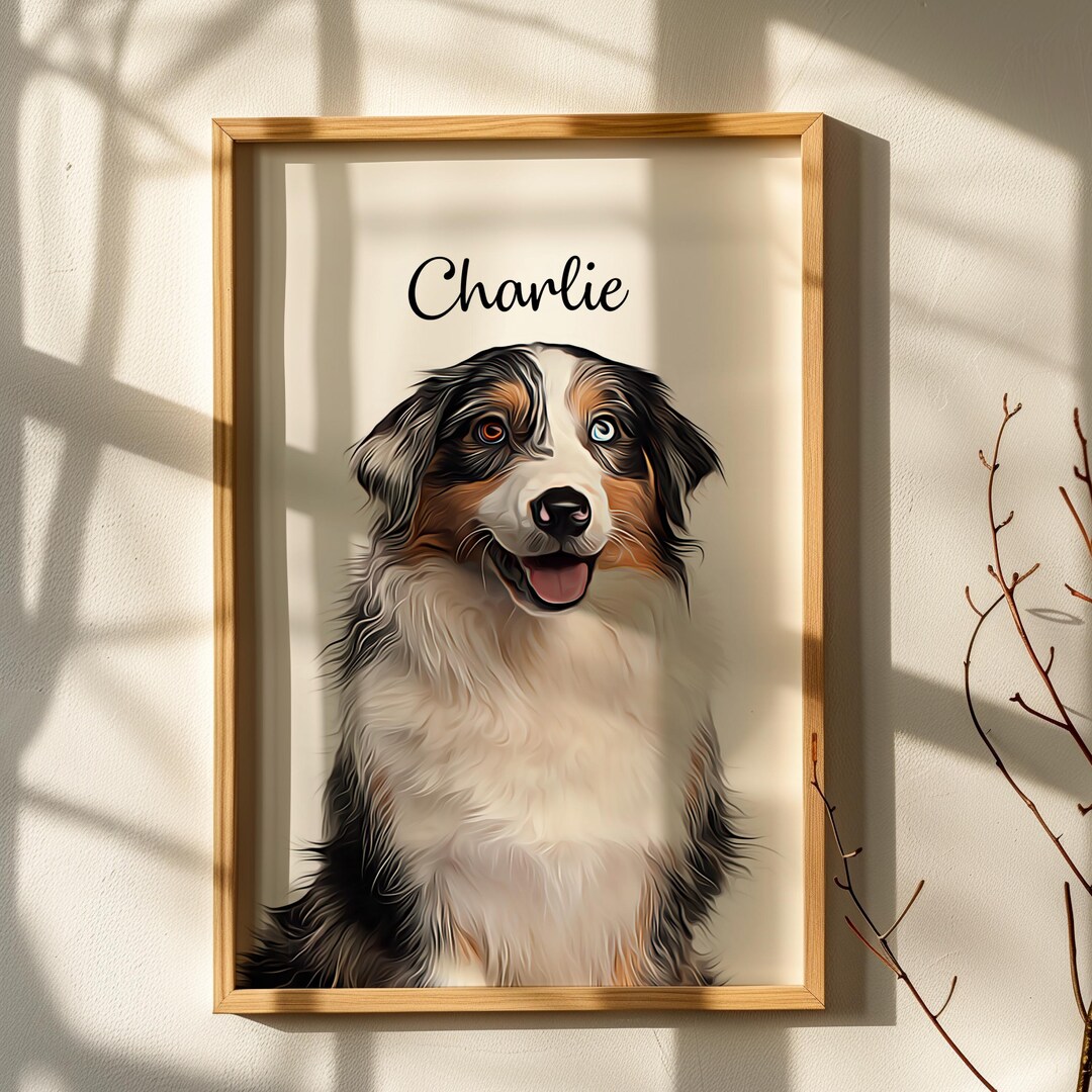 Custom Pet Portraits, Digital Dog Portraits, Pet Memorial Art ...