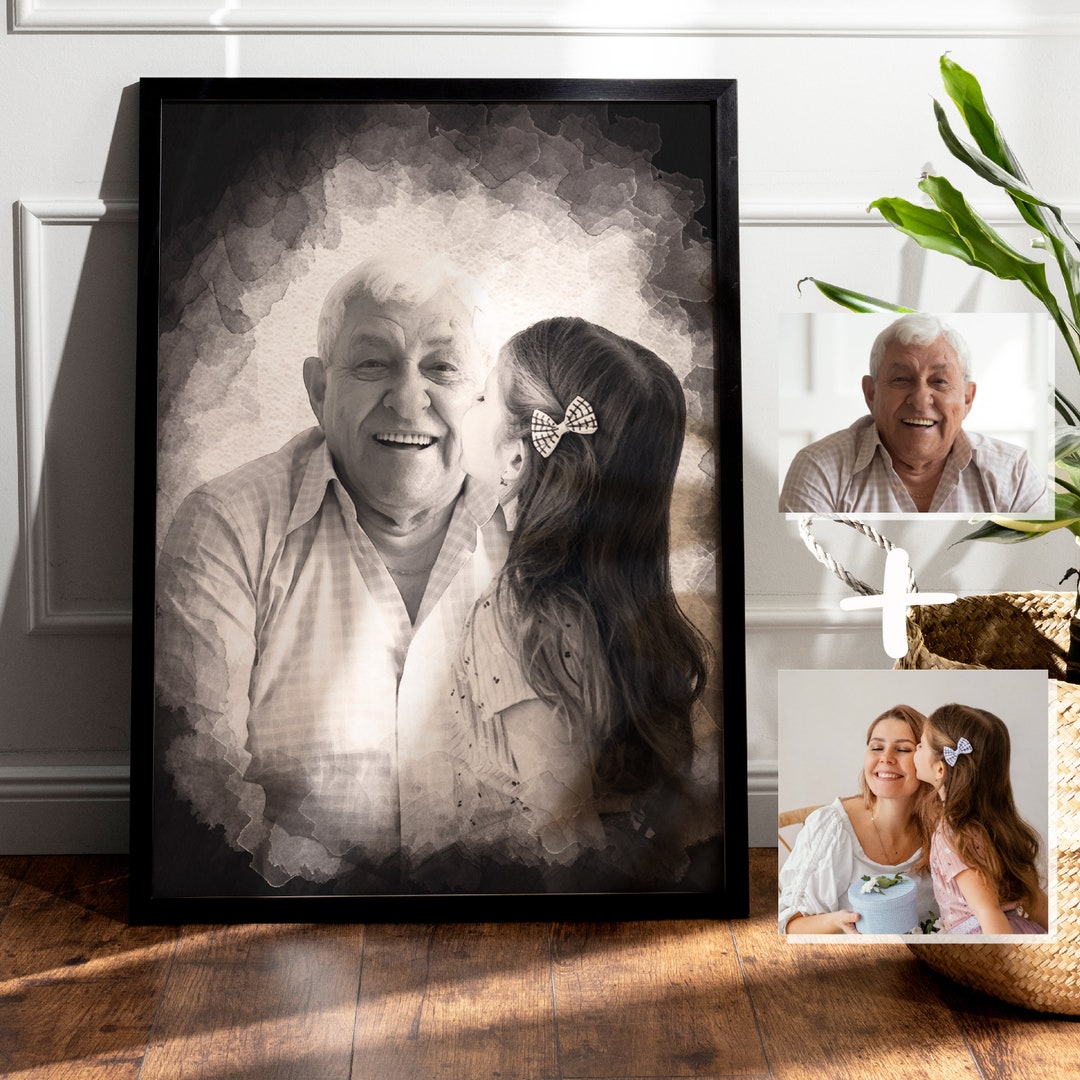 Add Loved One to Photo, Memorial Portrait, in Loving Memory Gift ...