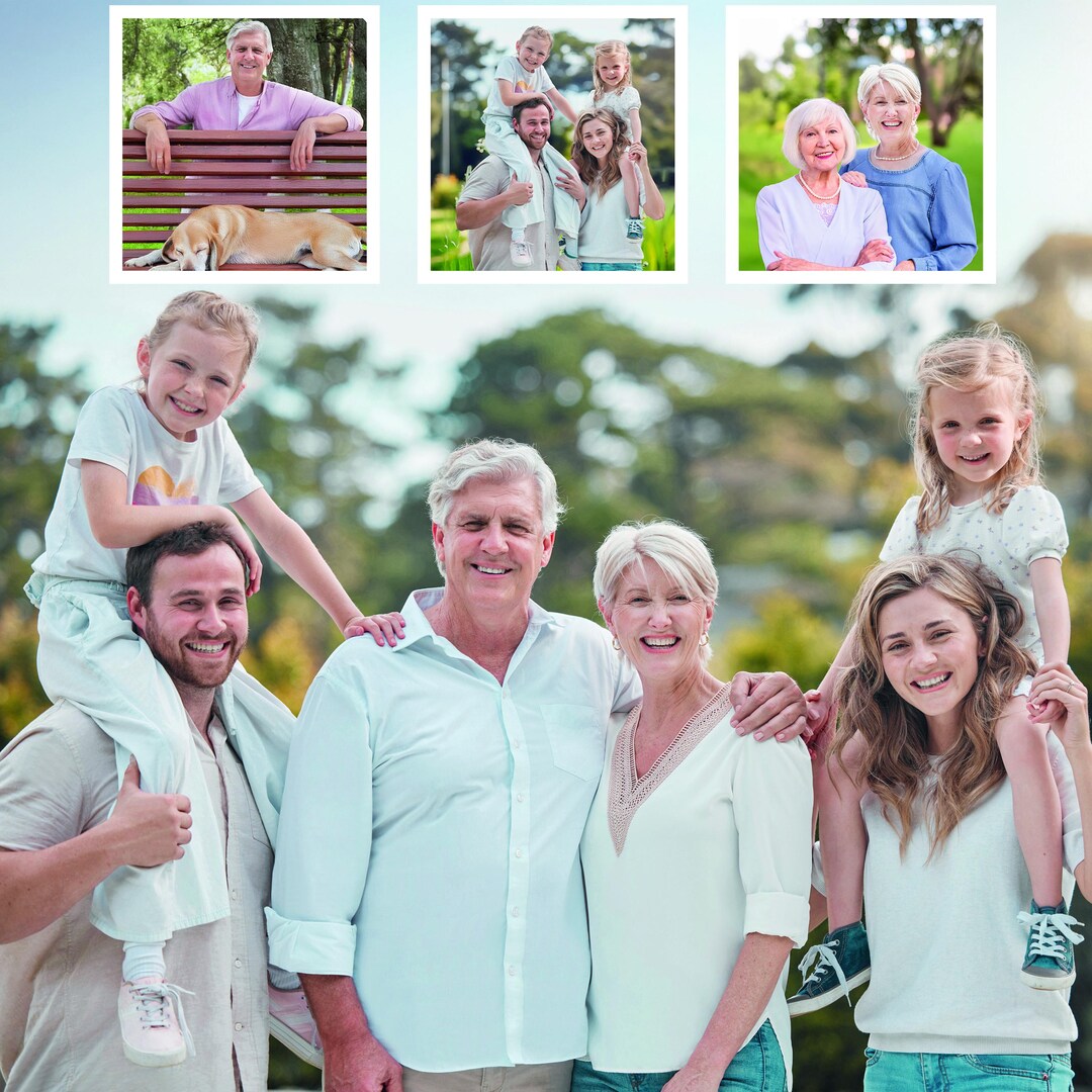 Realistic Family Photo Merge, Add Loved One to Photo, Custom Portrait ...