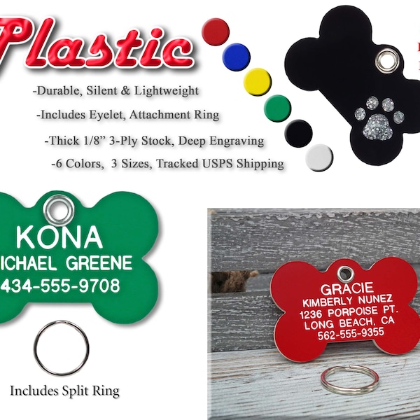 Custom Engraved Plastic Tags - Etsy