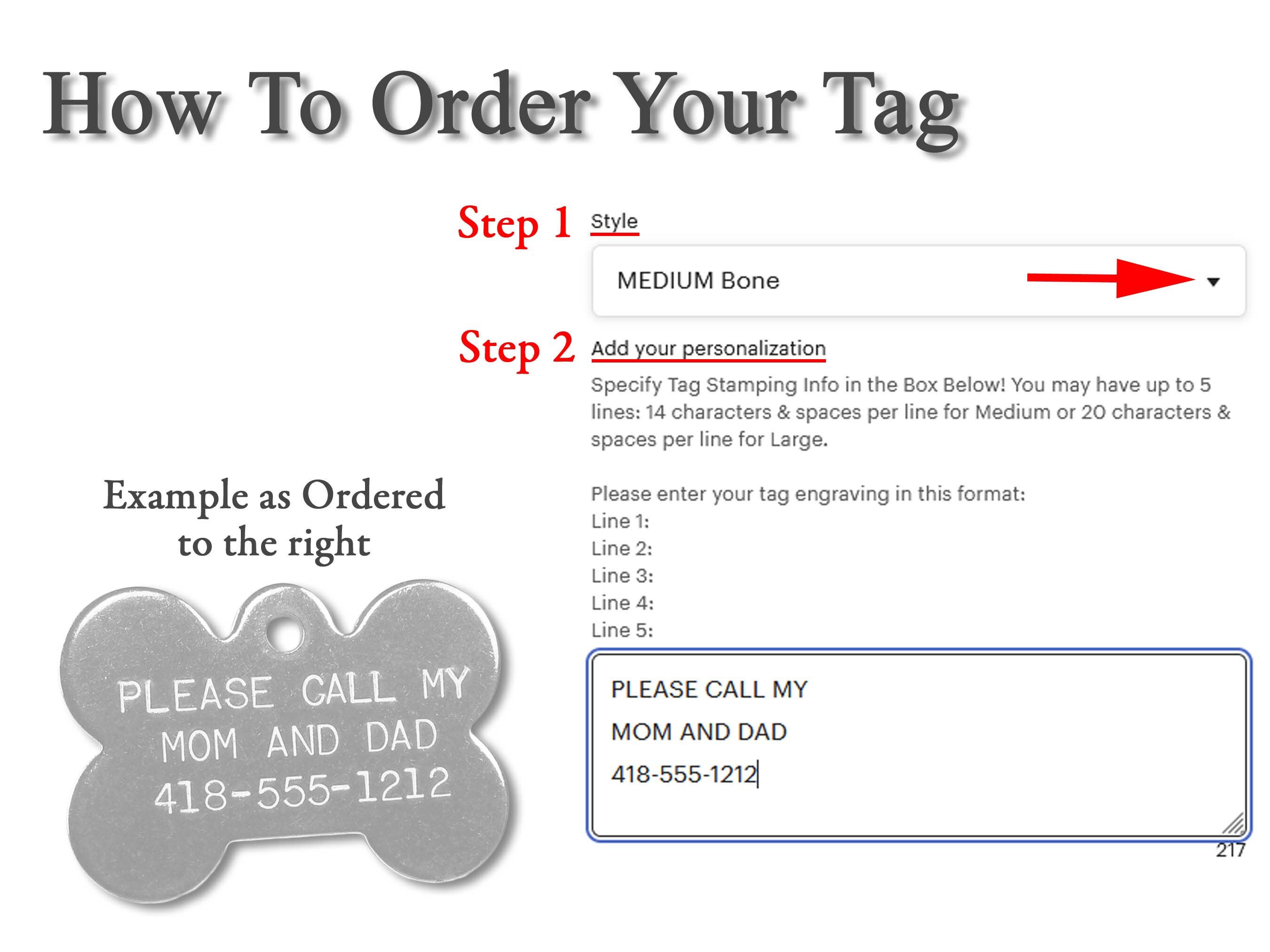 Solid BRASS Bone Pet Dog ID Tags Custom Engraved Dog - Etsy
