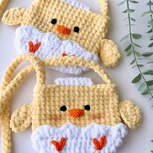 Crochet Chick Bag Pattern, Kids Amigurumi Animals (PDF Tutorial) - Etsy