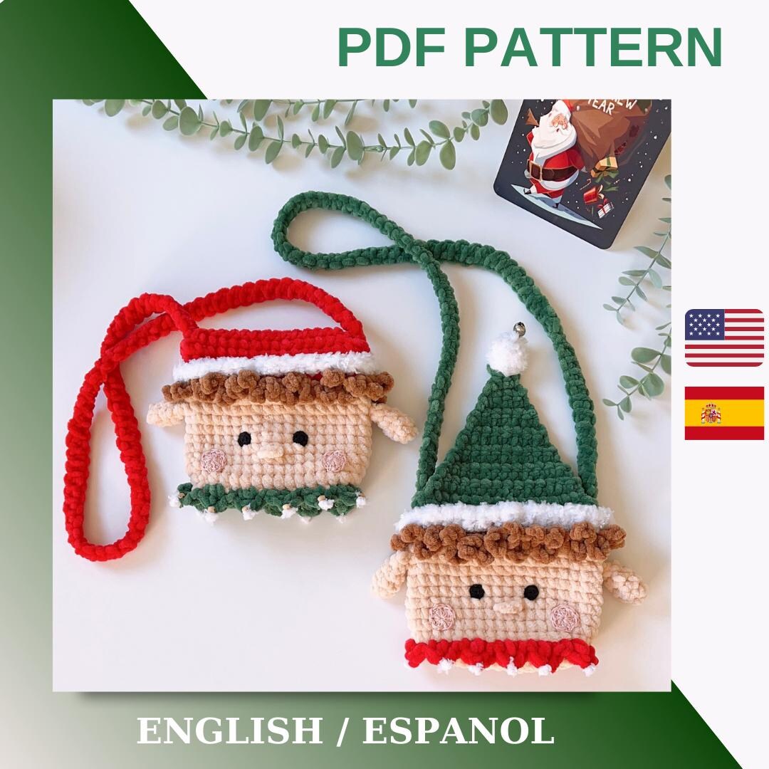 Crochet Christmas Elf Bag Pattern: Amigurumi Plush Pattern (PDF ...
