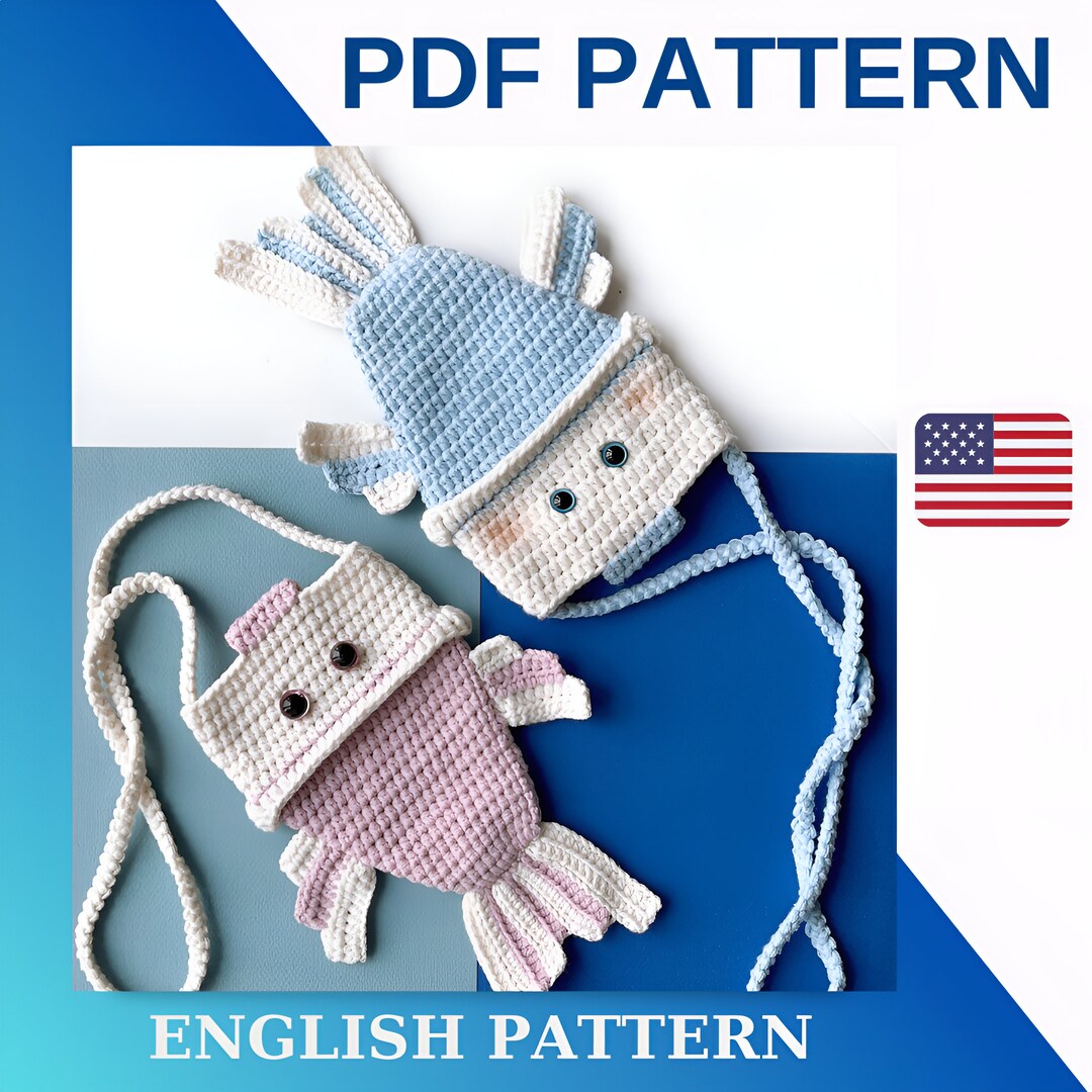 Crochet Bag Pattern / Fish Bag Pattern / Crochet Pattern for Kids ...