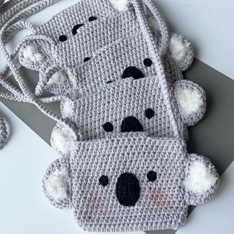 Crochet Koala Bag Pattern: Kids Crossbody Purse PDF Pattern - Etsy